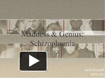 PPT – Madness PowerPoint presentation | free to view - id: 19f33-YWRmZ