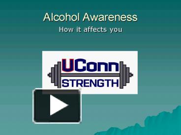 PPT – Alcohol Awareness PowerPoint presentation | free to download - id ...