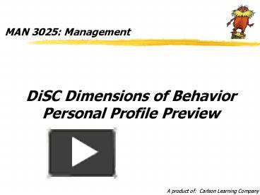 PPT – DiSC Dimensions of Behavior PowerPoint presentation | free to ...