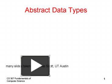 PPT – Abstract Data Types PowerPoint presentation | free to view - id ...
