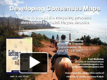 Developing Consensus Maps presentation | free to view