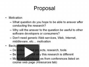 PPT – Proposal PowerPoint presentation | free to download - id: 1a0a15 ...