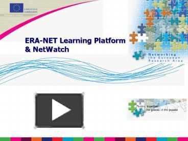 PPT – ERANET Learning Platform PowerPoint presentation | free to view ...