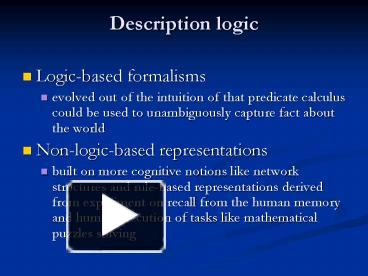 PPT – Description logic PowerPoint presentation | free to view - id ...