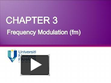 Frequency Modulation fm presentation | free to view