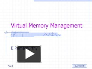 PPT – Virtual Memory Management PowerPoint presentation | free to ...
