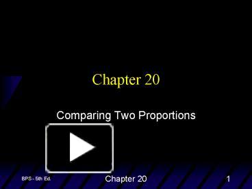 PPT – Comparing Two Proportions PowerPoint presentation | free to view ...