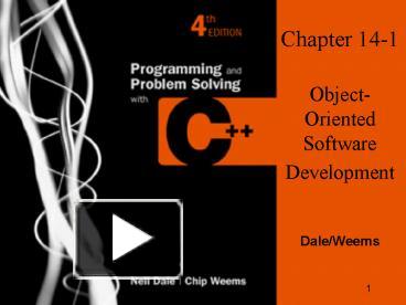 PPT – Chapter 141 ObjectOriented Software Development PowerPoint ...