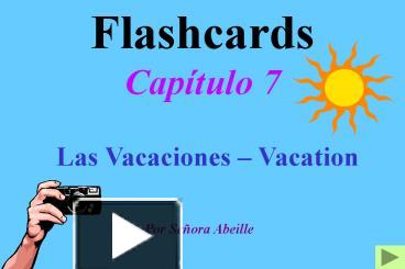 PPT – Flashcards Cap PowerPoint presentation | free to view - id: 1a274 ...
