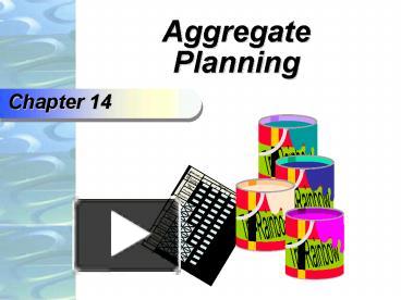 PPT – Aggregate Planning PowerPoint presentation | free to view - id ...