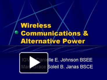 PPT – Wireless Communications PowerPoint presentation | free to view ...