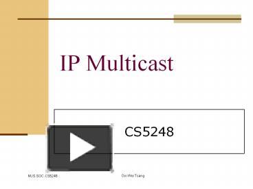 IP Multicast presentation | free to download
