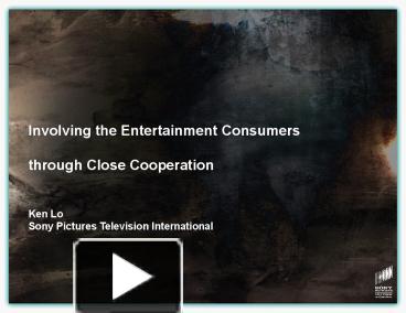 PPT – Involving the Entertainment Consumers PowerPoint presentation ...