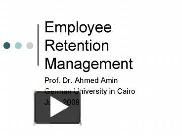 PPT – Employee Retention Management PowerPoint presentation | free to ...