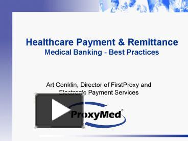 Healthcare Payment presentation | free to download