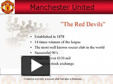Manchester United presentation | free to view