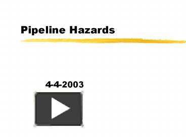 Pipeline Hazards presentation | free to download
