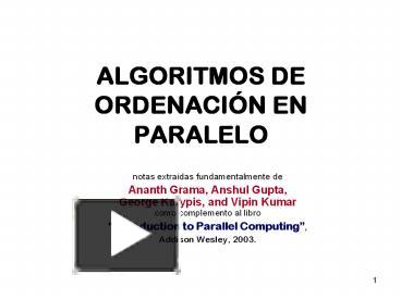 PPT – ALGORITMOS DE ORDENACI PowerPoint presentation | free to download ...