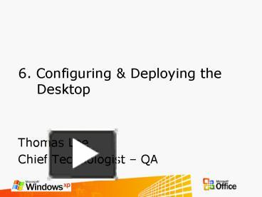 PPT – 6. Configuring PowerPoint presentation | free to view - id: 1a6c4 ...