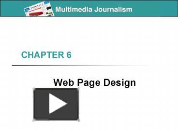 Web Page Design presentation | free to view