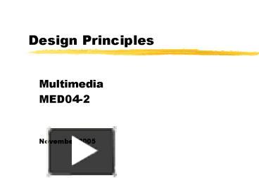PPT – Design Principles PowerPoint presentation | free to view - id ...
