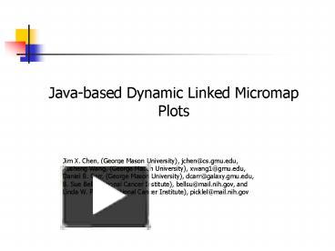 PPT – Javabased Dynamic Linked Micromap Plots PowerPoint presentation ...