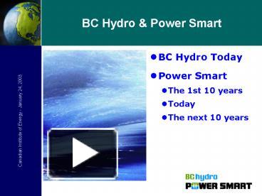 BC Hydro presentation | free to view