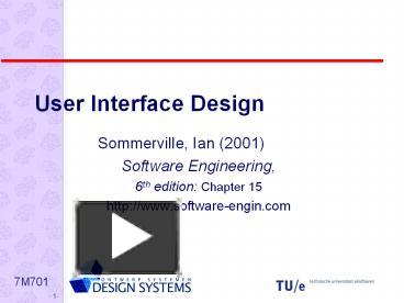 PPT – User Interface Design PowerPoint presentation | free to view - id ...