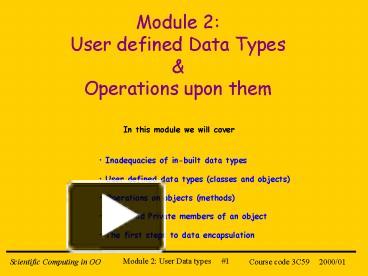 Module 2: presentation | free to download