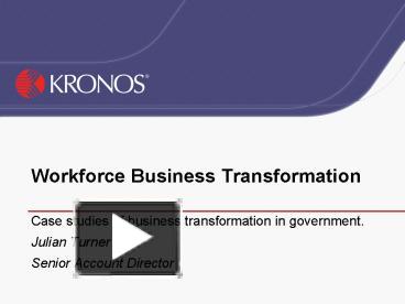 PPT – Workforce Business Transformation PowerPoint presentation | free ...