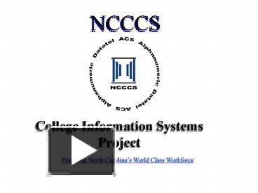 PPT – College Information Systems Project PowerPoint presentation ...