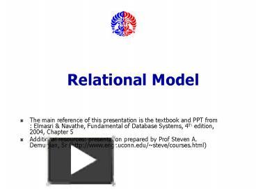 PPT – Relational Model PowerPoint presentation | free to view - id ...