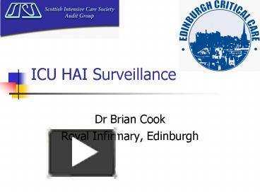 ICU HAI Surveillance presentation | free to view
