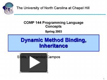 PPT – Dynamic Method Binding, Inheritance PowerPoint presentation ...