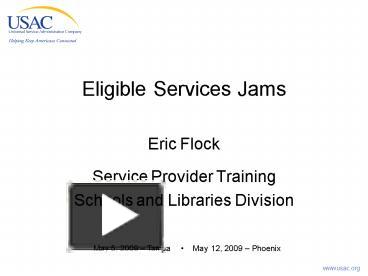 PPT – Eric Flock PowerPoint presentation | free to view - id: 1a9be-ZGYyM