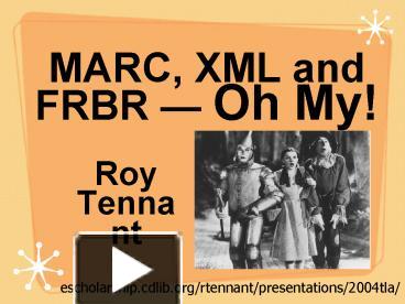 PPT – Roy Tennant PowerPoint presentation | free to view - id: 1a9bf5-MzM5O