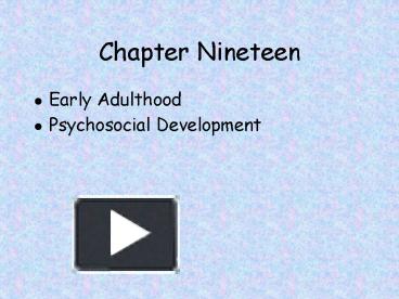 PPT – Chapter Nineteen PowerPoint presentation | free to view - id ...