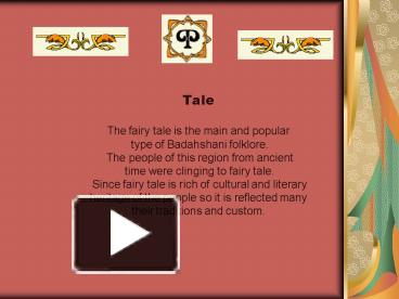 PPT – Tale PowerPoint presentation | free to view - id: 1aa8f-NGVkZ