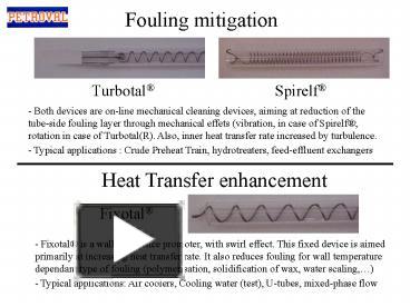 Fouling mitigation presentation | free to view