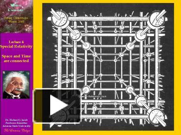 Special Relativity presentation | free to view