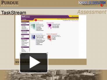 PPT – TaskStream PowerPoint presentation | free to view - id: 1ab43b-NDZhM