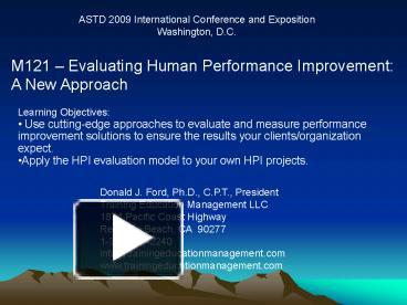 HPI Case Studies presentation | free to view