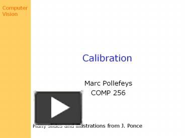 Calibration presentation | free to download