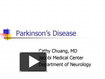 Parkinsons Disease presentation | free to view