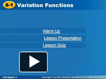 Variation Functions presentation | free to view