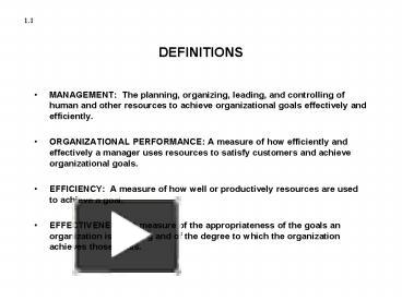 PPT – DEFINITIONS PowerPoint presentation | free to view - id: 1ac883-N2Y0Z
