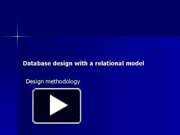 PPT – Database design with a relational model PowerPoint presentation ...