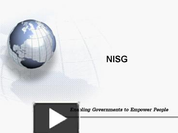 NISG presentation | free to view