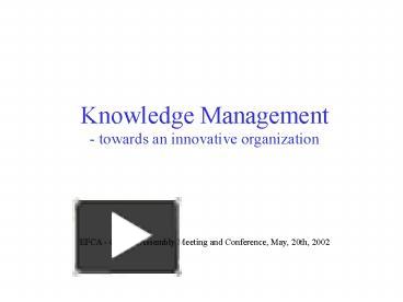 PPT – Knowledge Management PowerPoint presentation | free to view - id ...