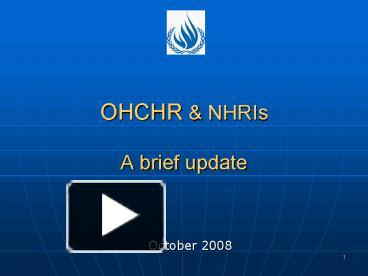 OHCHR presentation | free to view